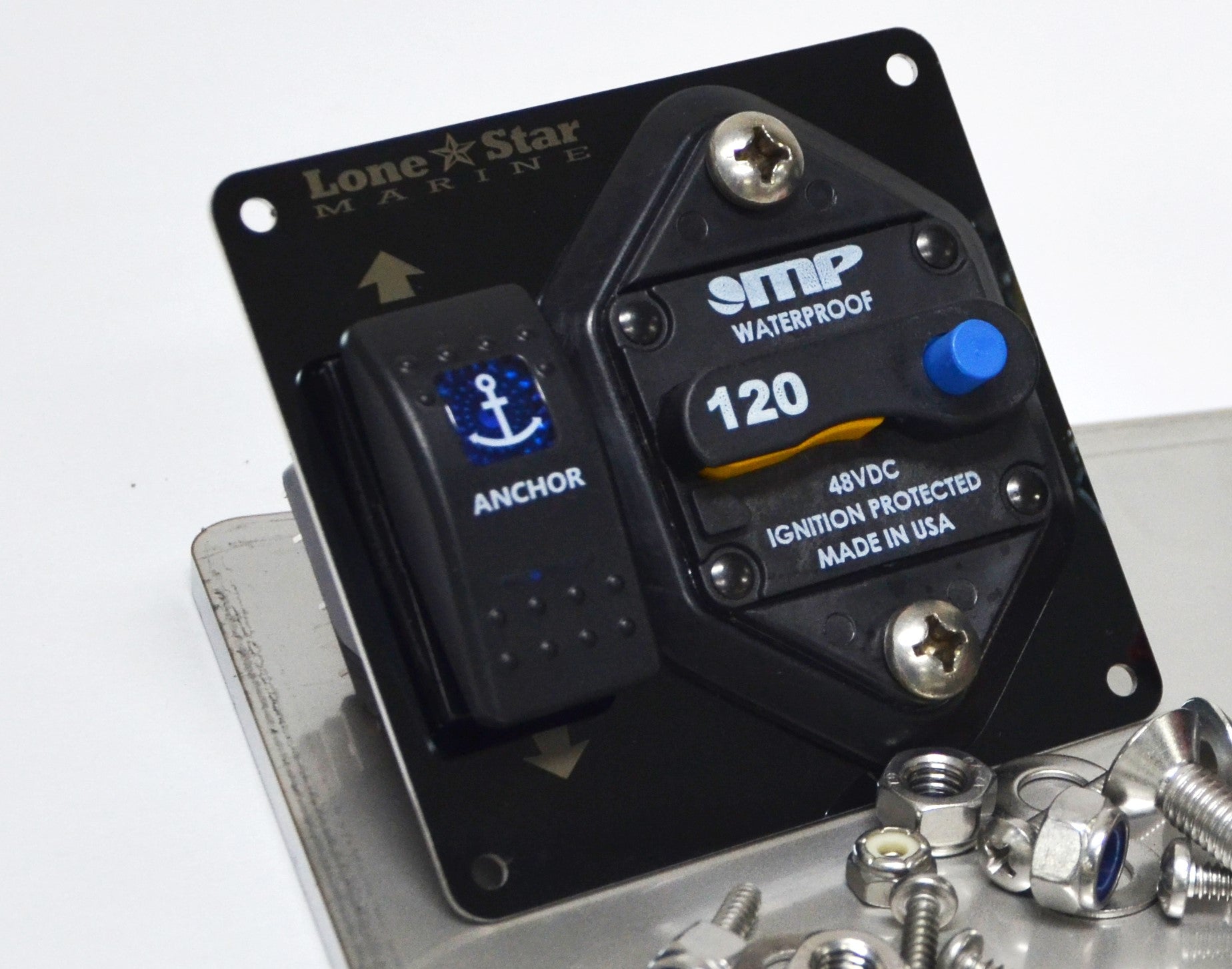 Large Switch Panel with 150amp MP Circuit Breaker & Switch